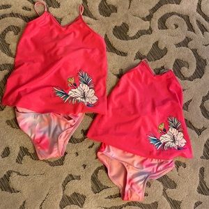 Justice | Swim | New Floral Graphic Pink Tankini Swim Set By Justice ...